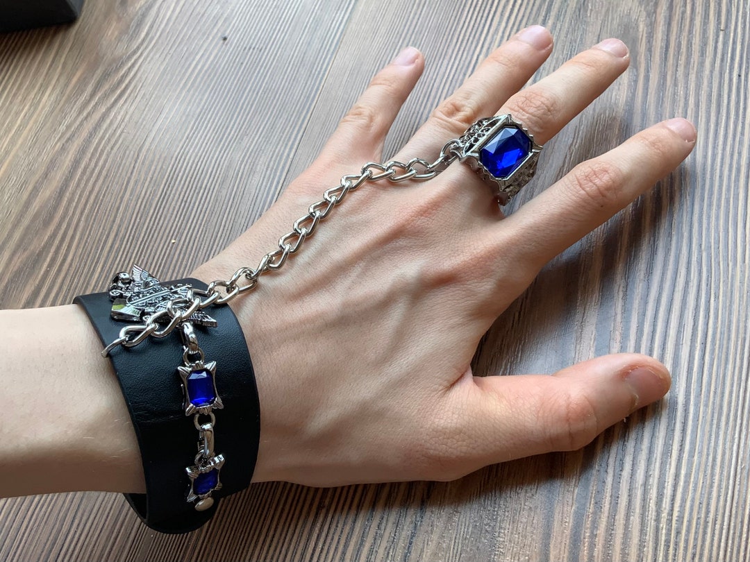 Handmade Ciel Phantomhive Emblem Wrap Bracelet and Ring Set - Etsy