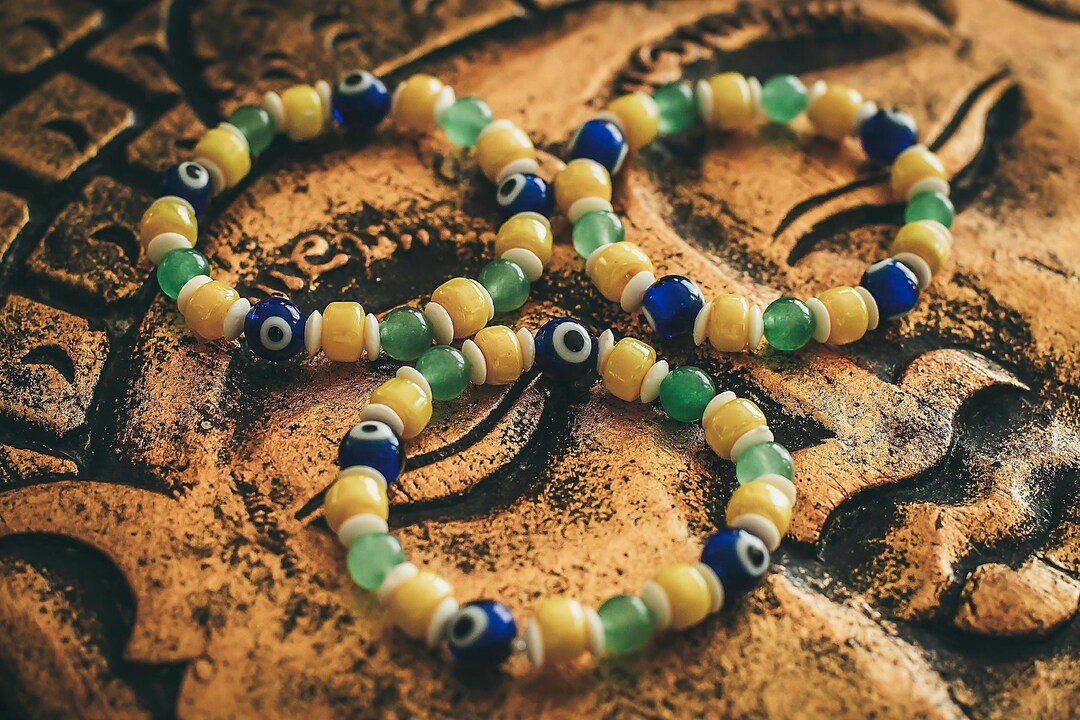 Green Aventurine Evil Eye Protection Bracelet - Etsy