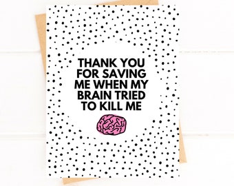 Brain Surgery Thank You Cards - Etsy