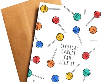 Cervical Cancer Card Cervix Cancer Card | Etsy