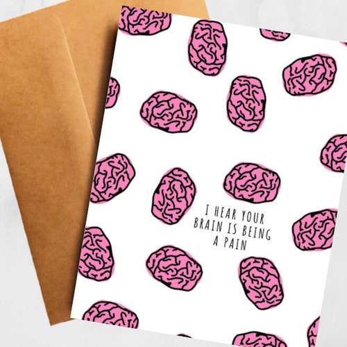 Brain Card Doctor Thank You Brain Cancer Card Brain Surgery - Etsy