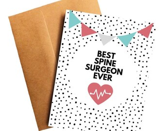 Spine Card | Etsy