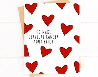 Cervical Cancer Card Cervix Cancer Card | Etsy