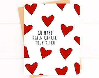 Brain Cancer Card Brain Surgery Card Cancer Care Package Card | Etsy