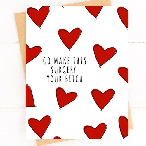 Funny Surgery Card Recovery Card for Surgery Get Well Card | Etsy