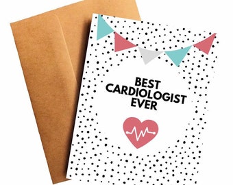 Cardiologist Thank You Card - Etsy