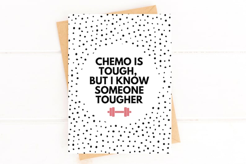 Chemo Card Chemotherapy Get Well Cancer Card for Her Breast | Etsy