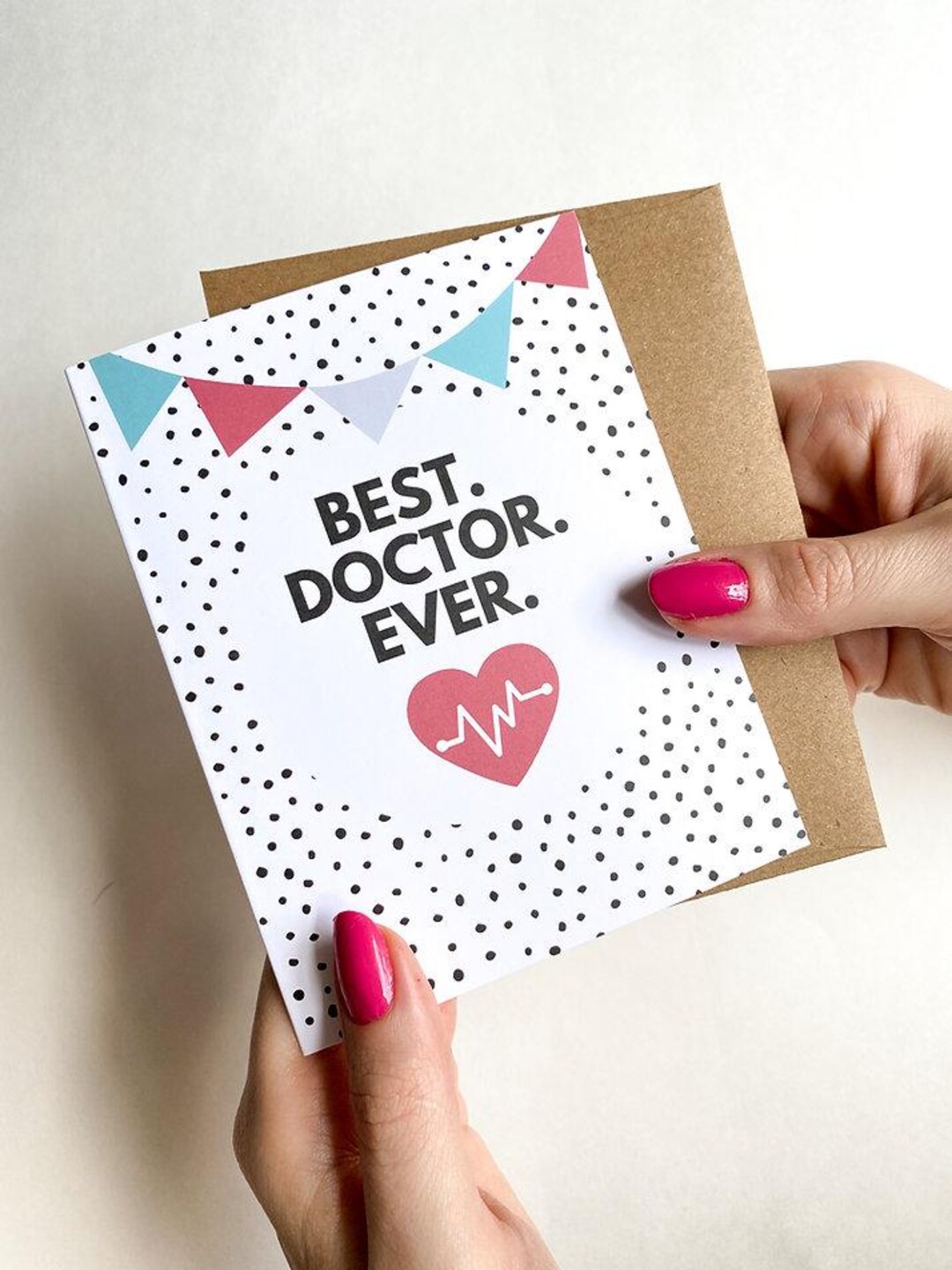Best Doctor Ever Card Cute Doctor Card Best Doctor Thank You Card Thank ...