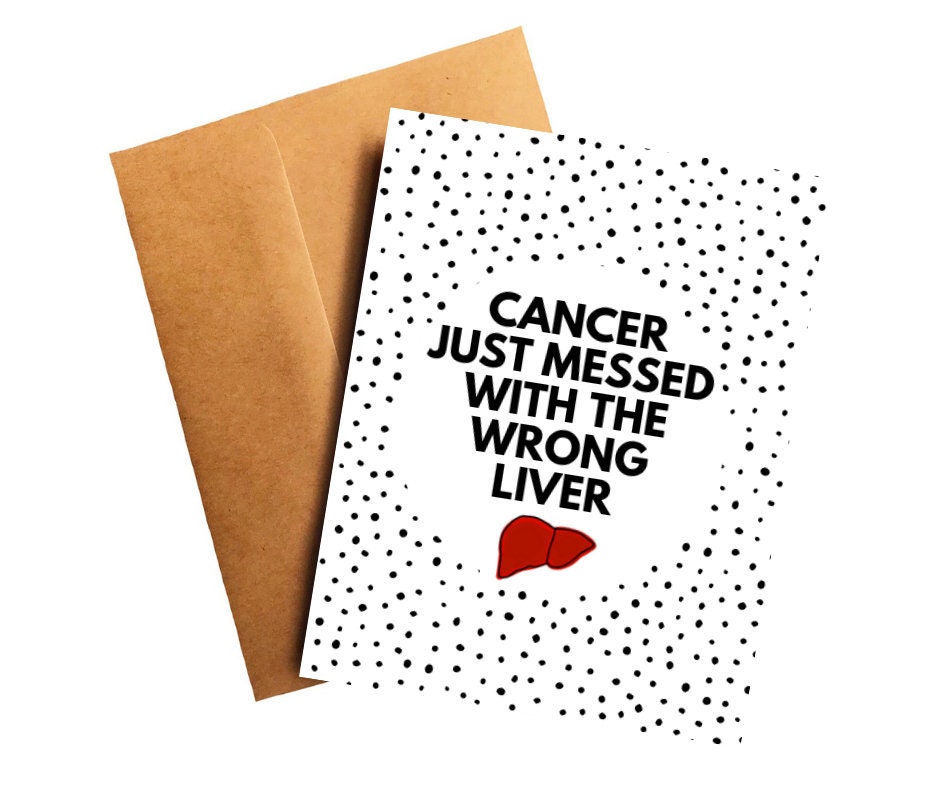 Liver Cancer Card Liver Surgery Card | Etsy