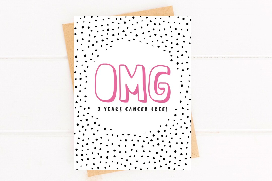 2 Years Cancer Free Cancer Survivor Card Cancer Anniversary Card - Etsy