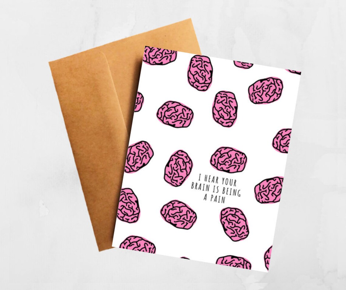 Funny Brain Cancer Card Brain Surgery Card Cancer Care Package - Etsy