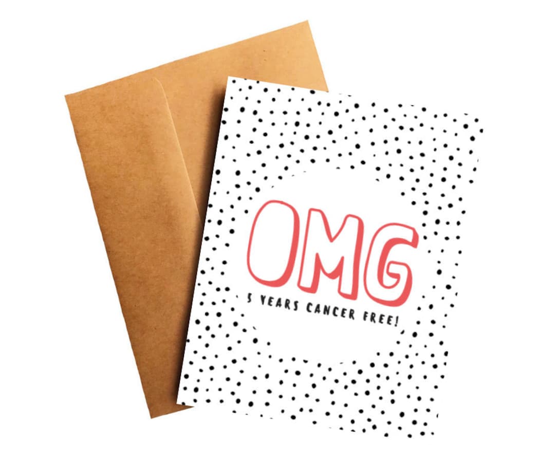 5 Year Cancer Survivor Card Cancer Free Card Remission Card Cancer ...