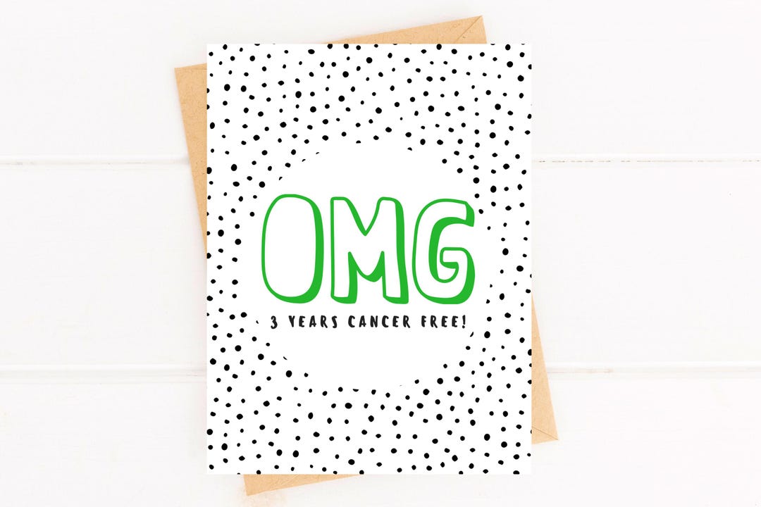 3 Year Cancer Free Survivor Card Three Years Cancer Anniversary Card - Etsy