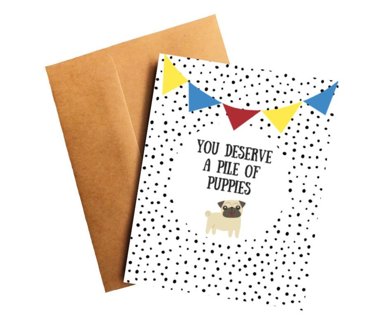 Puppy Card for Friend Encouragement Card Support Card | Etsy