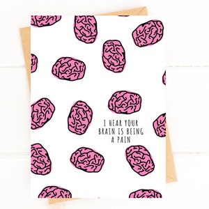 Funny Brain Cancer Card Brain Surgery Card Cancer Care Package Card - Etsy