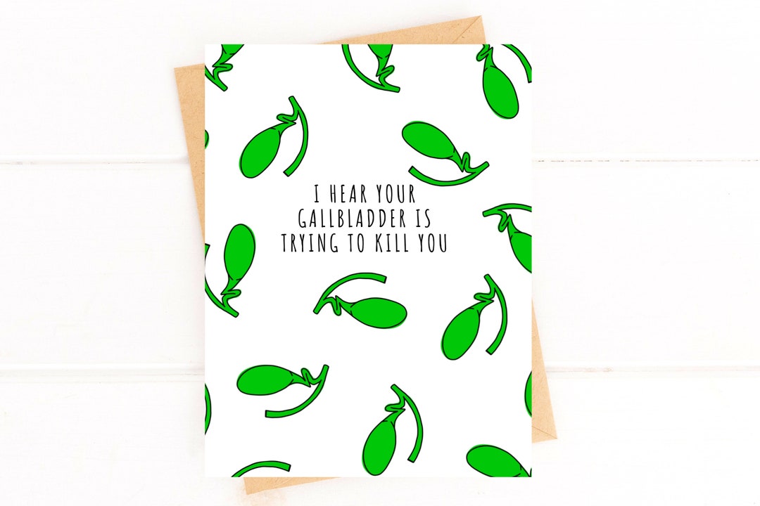 Gallbladder Surgery Card Cancer Card Gallbladder Removal Card ...