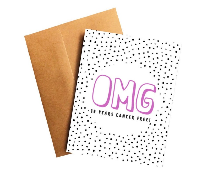 10 Year Cancer Survivor Card Remission Card Cancer Free Card - Etsy