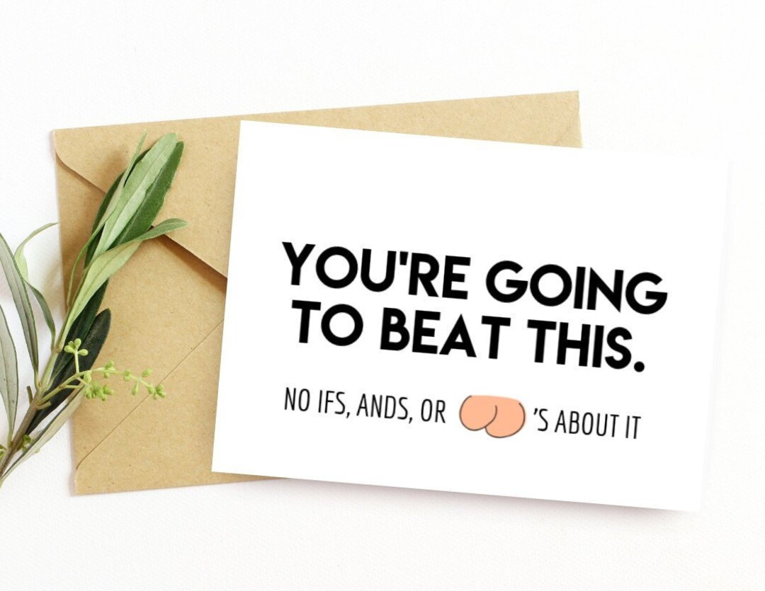 Colon Cancer Card Funny Cancer Card Beat Cancer Positivity - Etsy