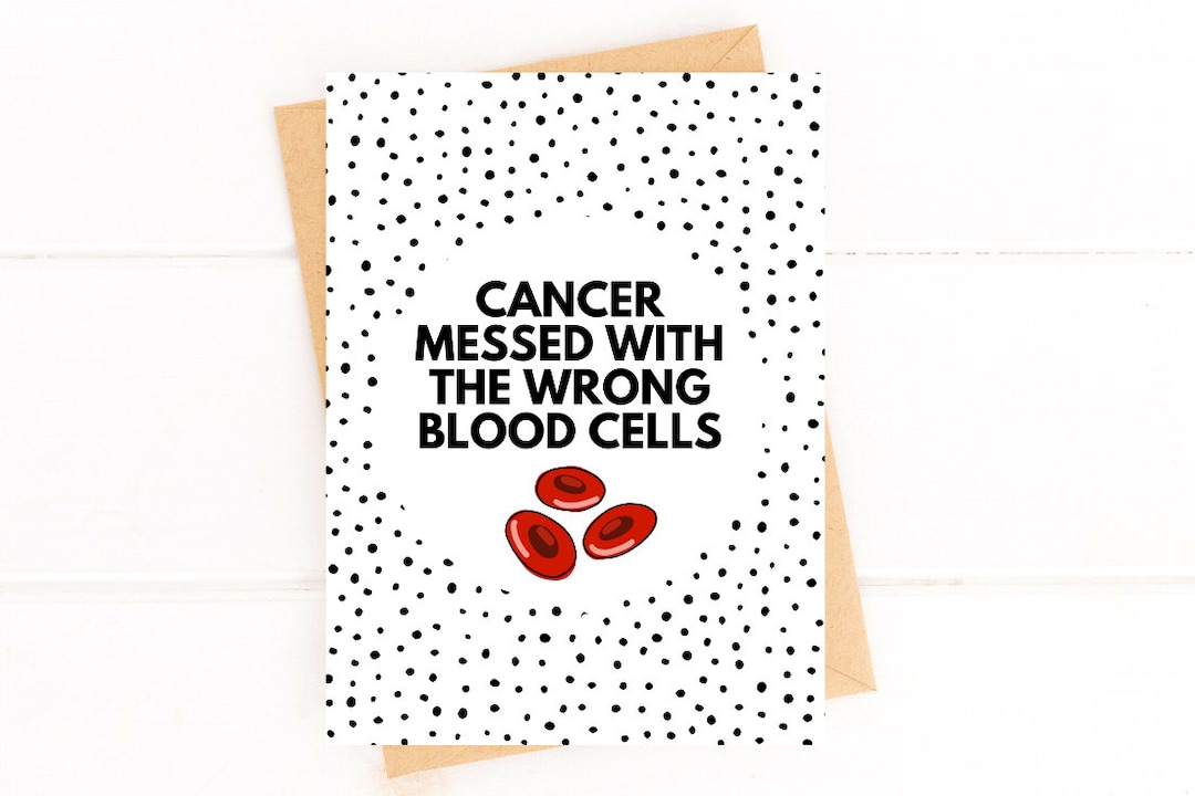 Funny Leukemia Card Funny Cancer Card for Leukemia - Etsy