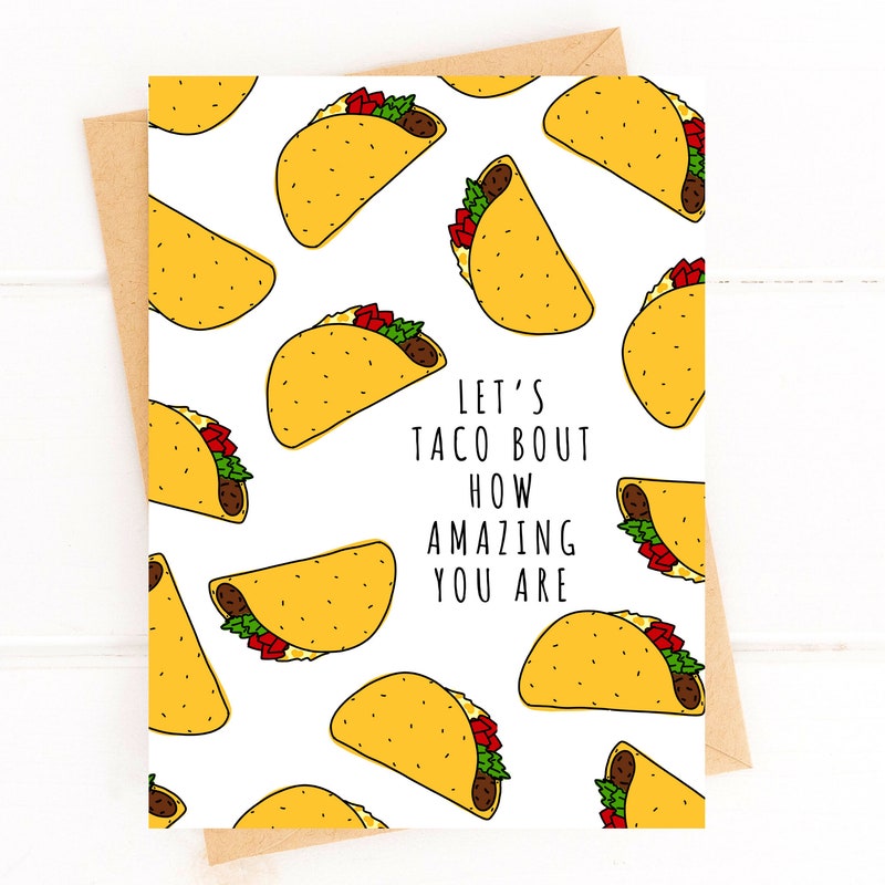 Taco Card - Etsy