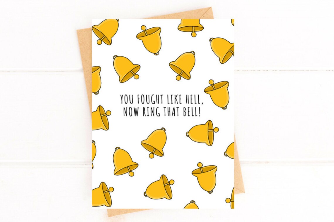 Ring the Bell Finished Chemo Card | Etsy