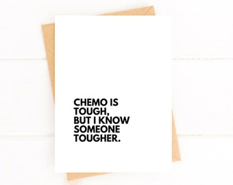 Chemo Card Chemotherapy Get Well Cancer Card for Her Breast | Etsy