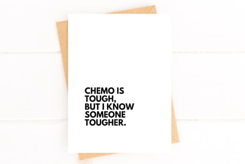 Chemo is Tough Cancer Get Well Card | Etsy
