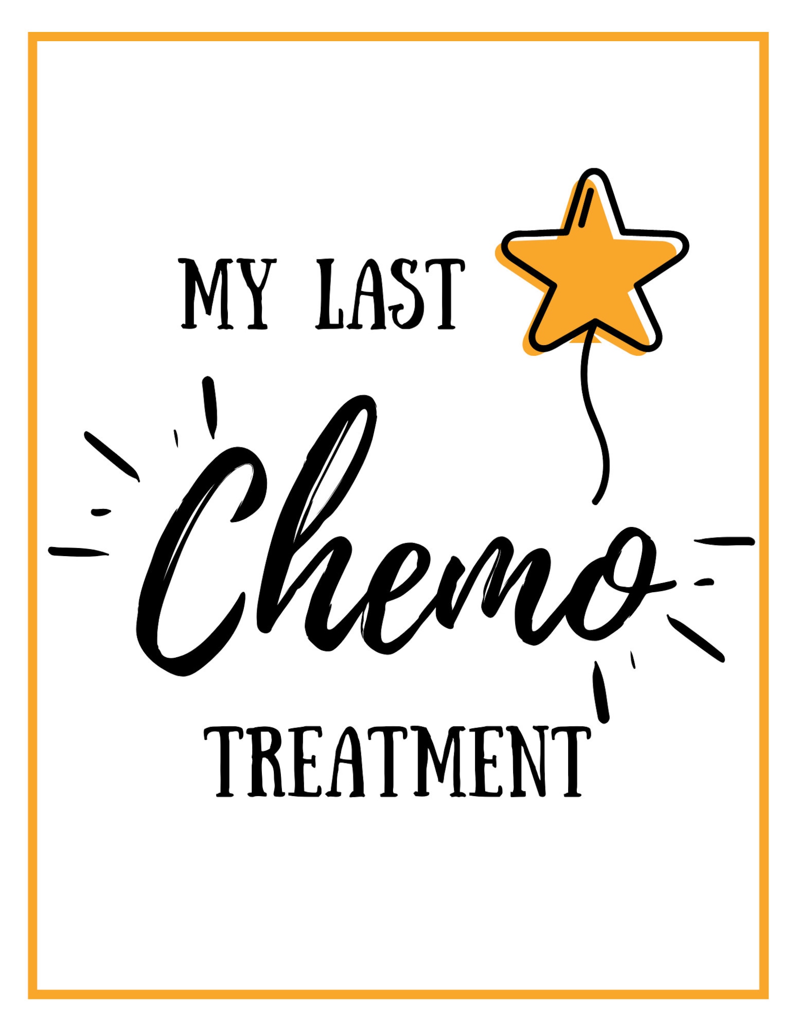 Printable Chemo Sign Set Last Day of Chemo Sign Custom Done - Etsy UK