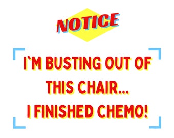 Chemo Sign Printable - Etsy