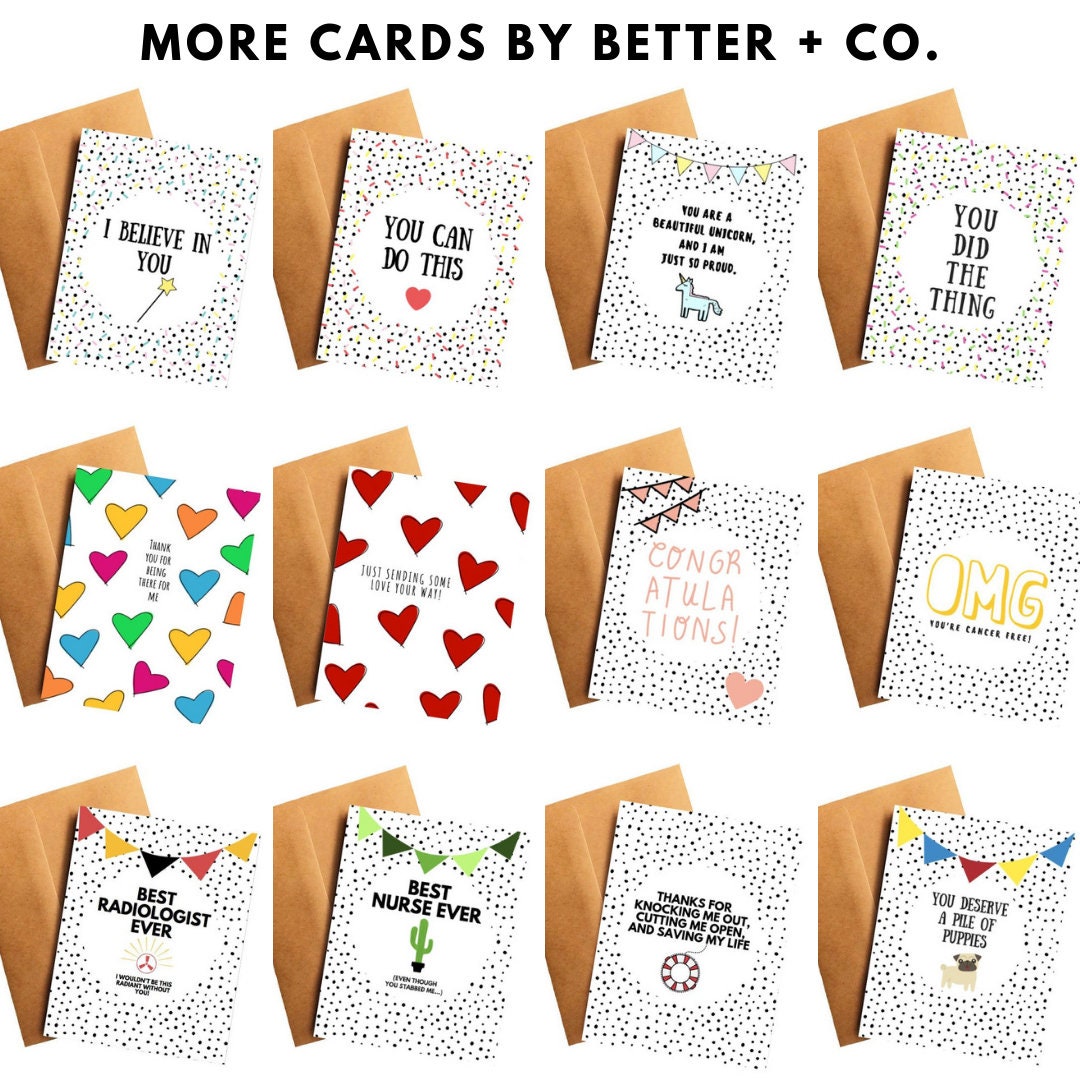 Cancer Survivor Card Cancer Fighter Card - Etsy