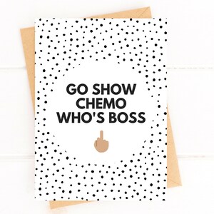 Chemo Card for Friend Cancer Get Well Funny Chemotherapy Card for Him ...