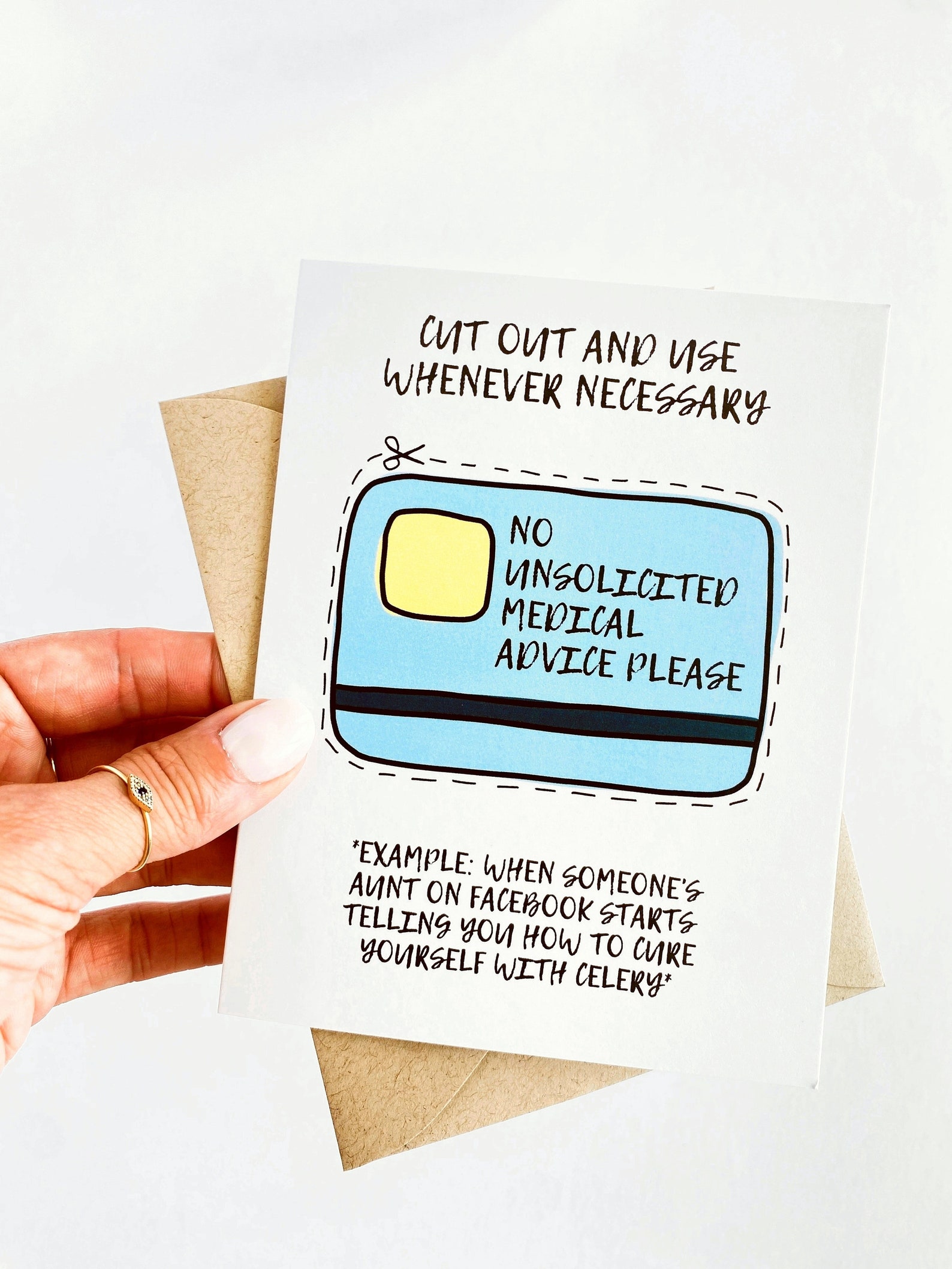 Funny Medical Card the Unsolicited Medical Advice Card Funny ...