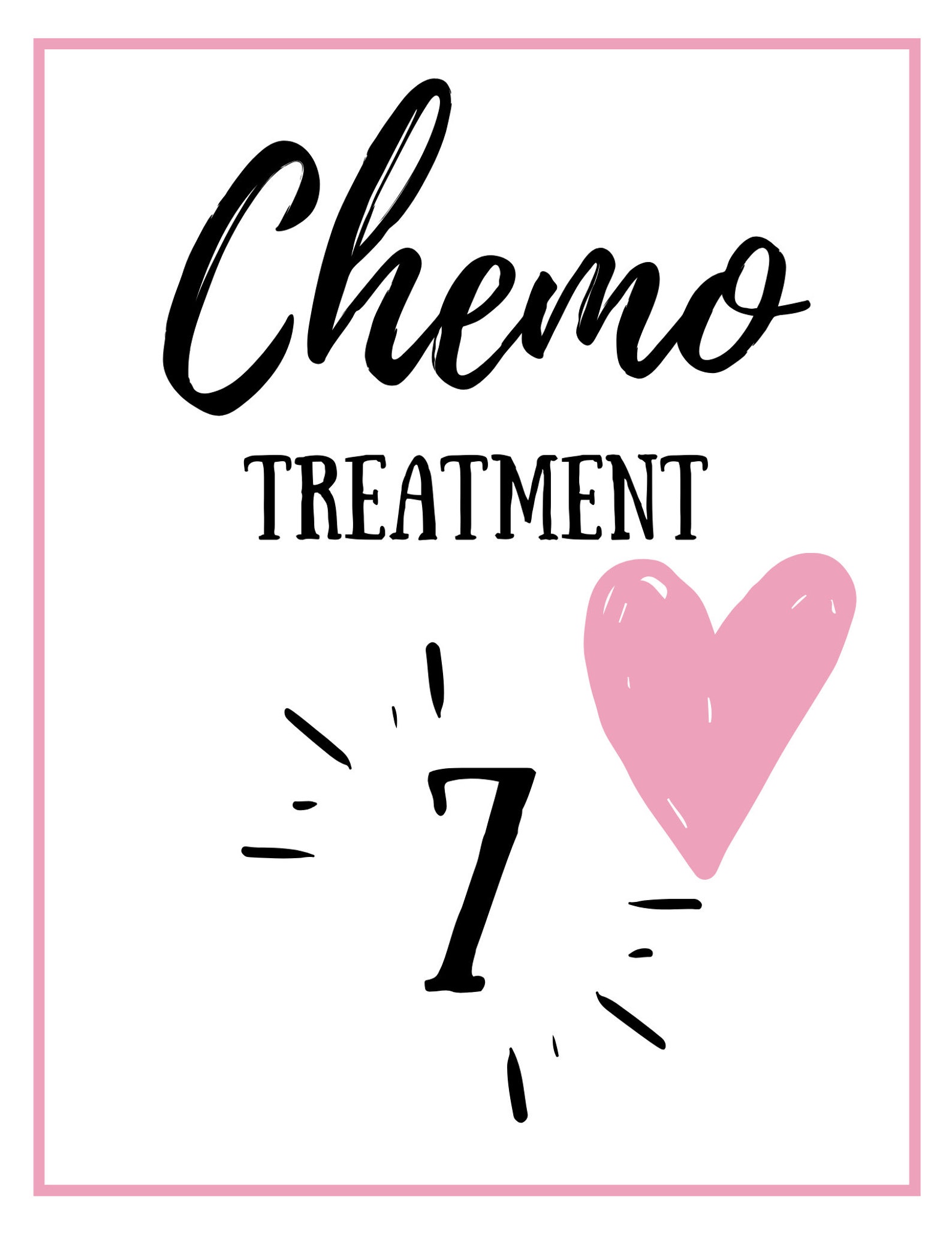 Printable Chemo Sign Set Last Day of Chemo Sign Custom Done | Etsy