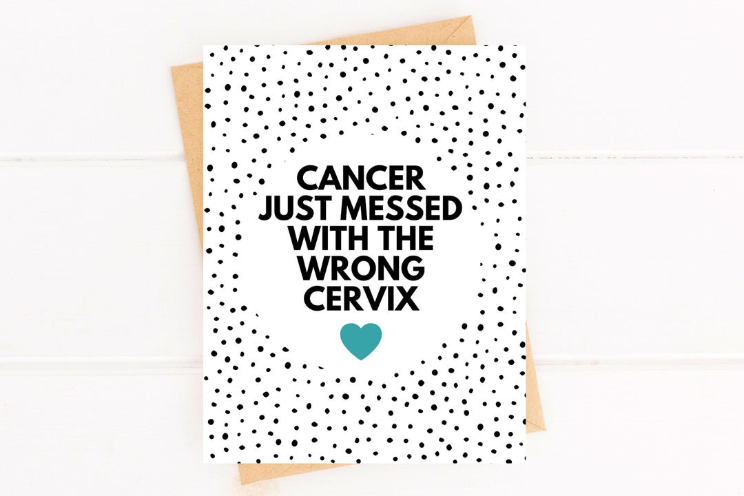 Funny Cervical Cancer Card With Envelope - Etsy