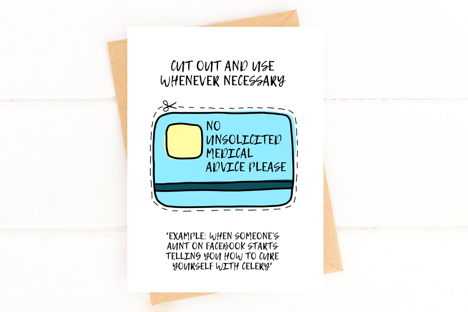 Funny Medical Card the Unsolicited Medical Advice Card Funny ...