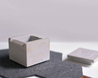 Concrete box | Etsy