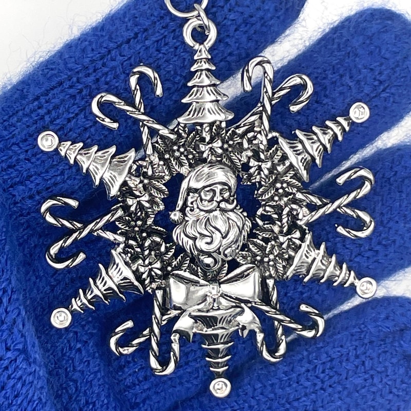 Silver Santa Wreaths - Etsy