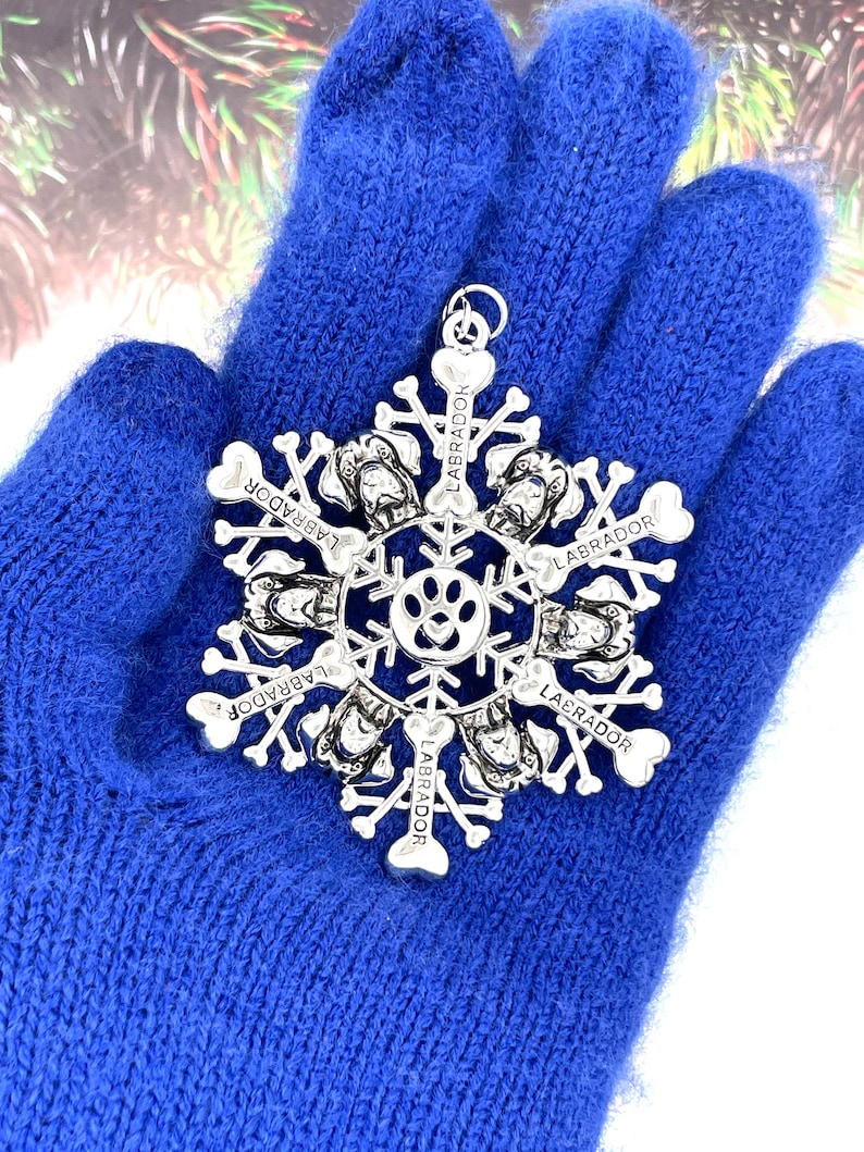 Labrador Retriever Dog Ornament, Snowwonder® (SW6078) Snowflake Themed ...