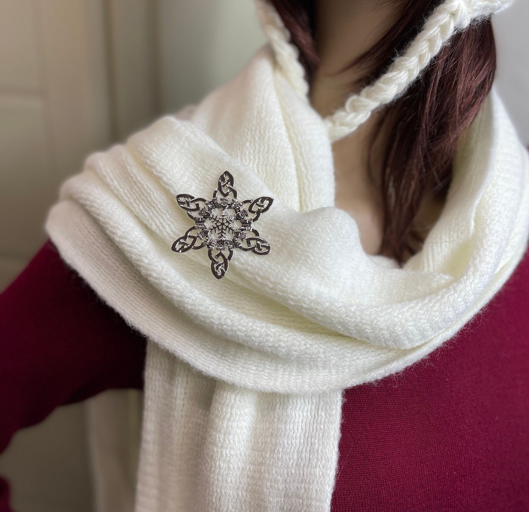 Irish Celtic Claddagh Snowwonders® Brooch (SWP3) Snowflake Jewelry - Etsy