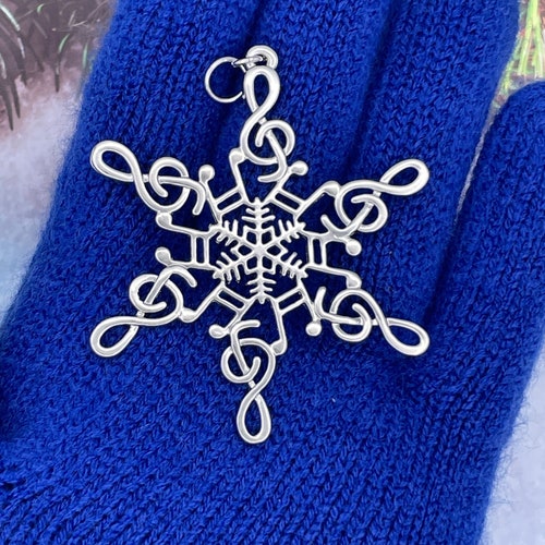 Treble Clef Music Note Wood Ornament - Etsy