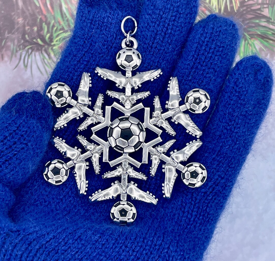 Soccer Ornament Snowwonder® Snowflake Themed 6061 Personalized Custom ...