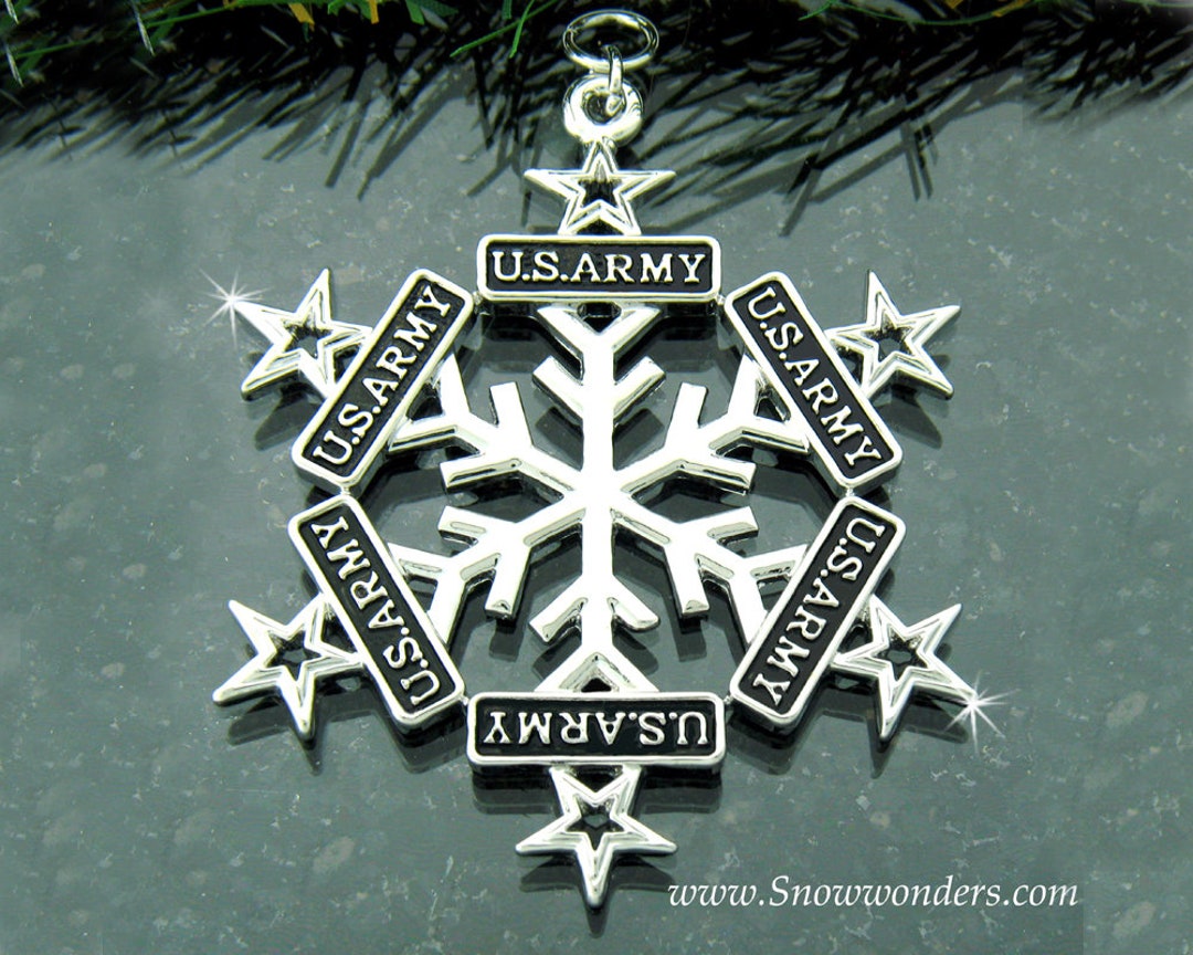 US ARMY Collectible Snowwonders® Snowflake Ornament, (6049)military ...