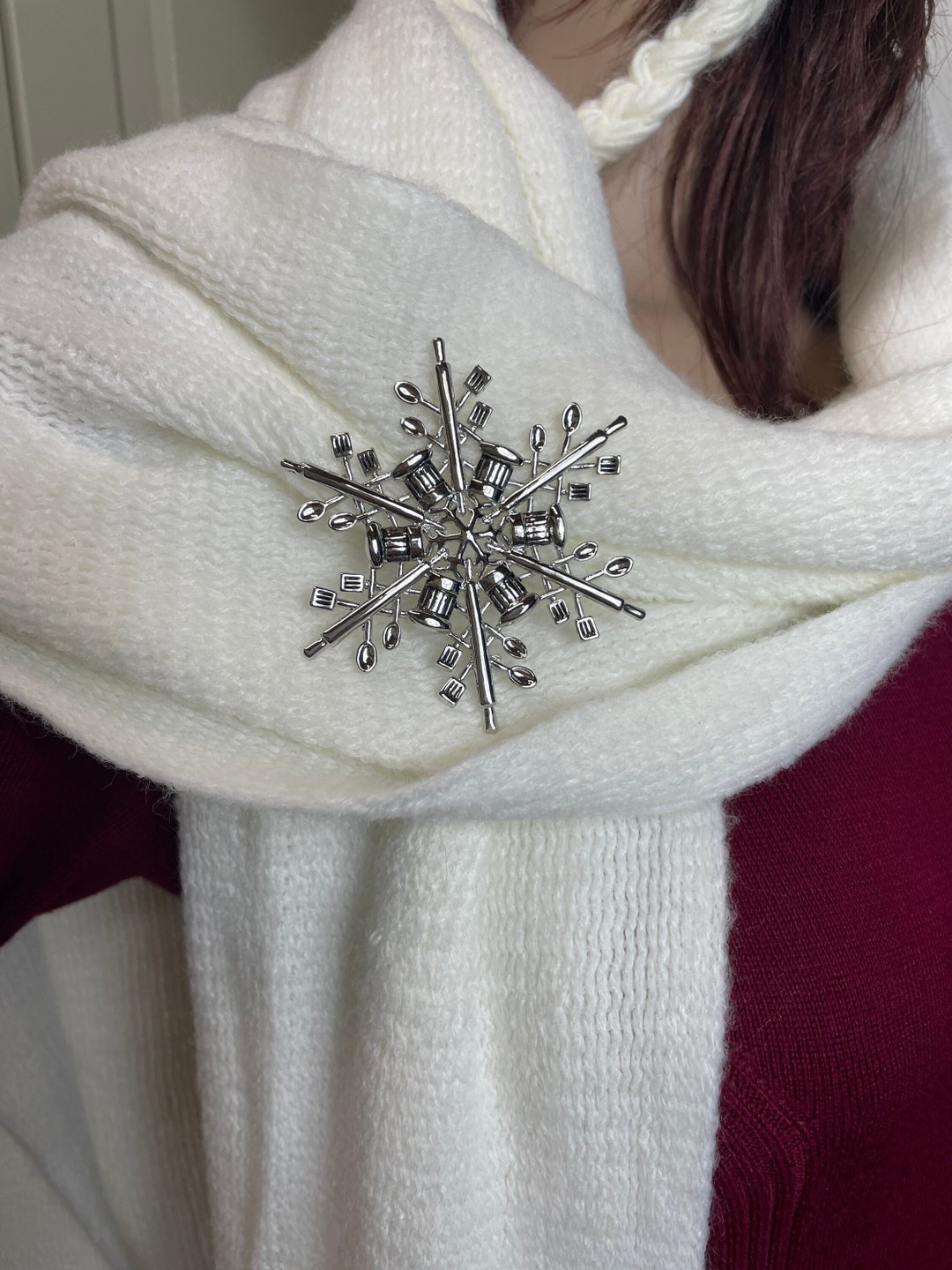 Chef Snowwonders® Snowflake Brooch, SWP8, Cooking , Chef Jewelry, Chef ...