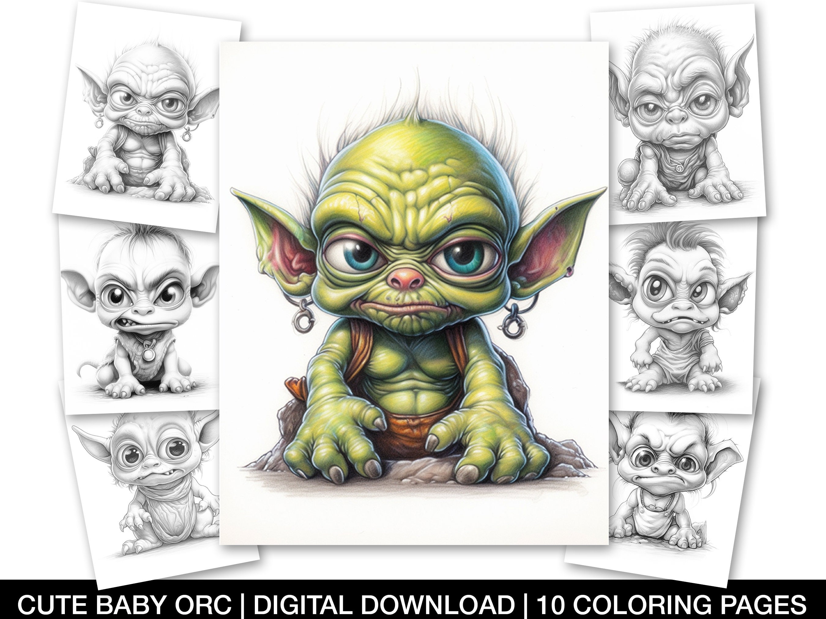 Coloring Pages Of Cute Baby Monsters