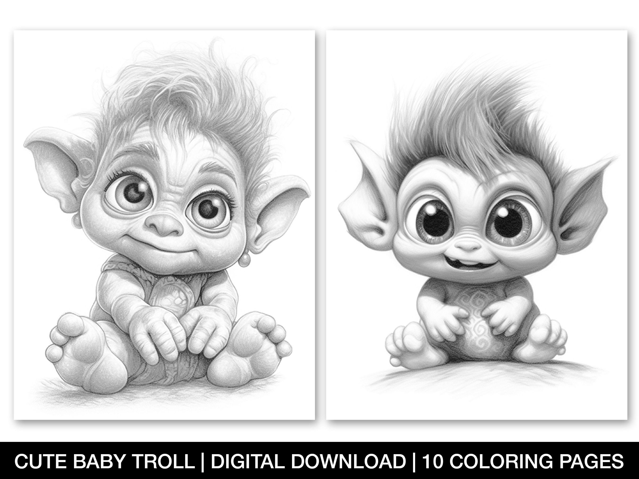 Cute Troll Drawing