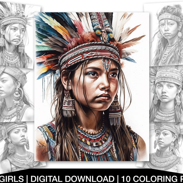 Maya Coloring Page - Etsy