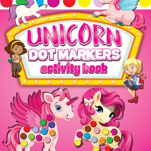 Printable Unicorn Do A Dot Coloring Pages for Kids, Unicorn Do A Dot ...