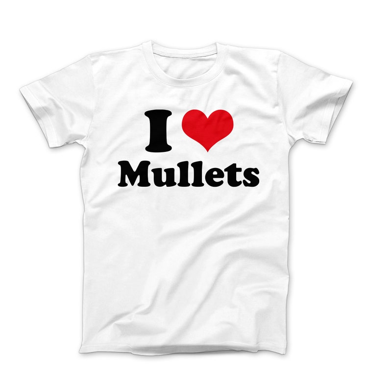 Camiseta "Me encantan los mullets": divertida camiseta retro de los 80 ...