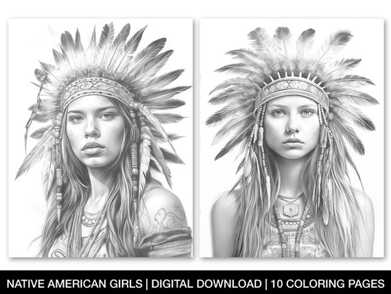 Native American Coloring Pages For Adults