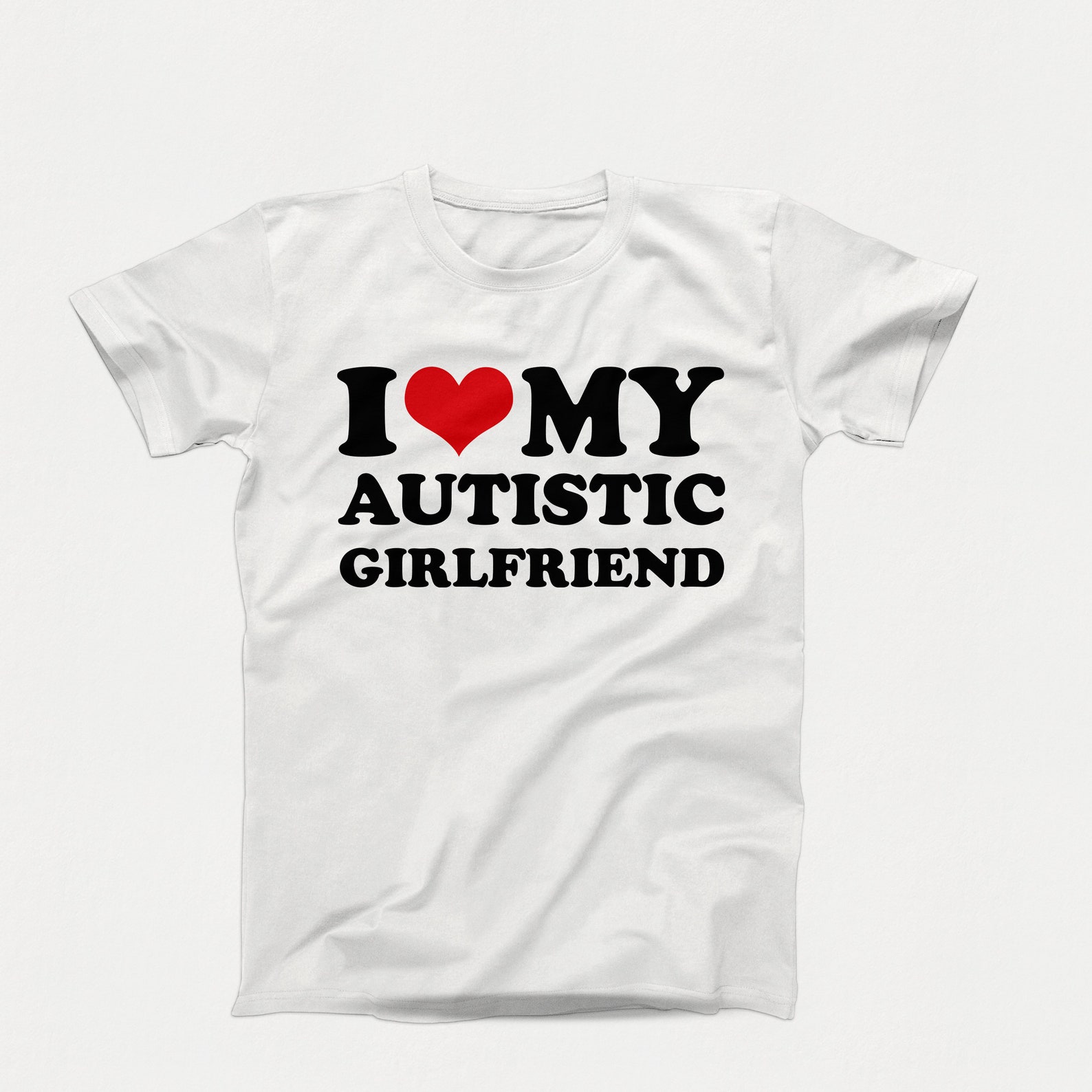 Autistic Girlfriend Shirt – Love My Autistic Girlfriend Tee – Autism ...